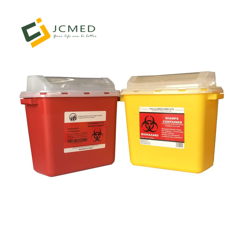 3 gallon 12L Sharps container wall amount biohazard plastic container