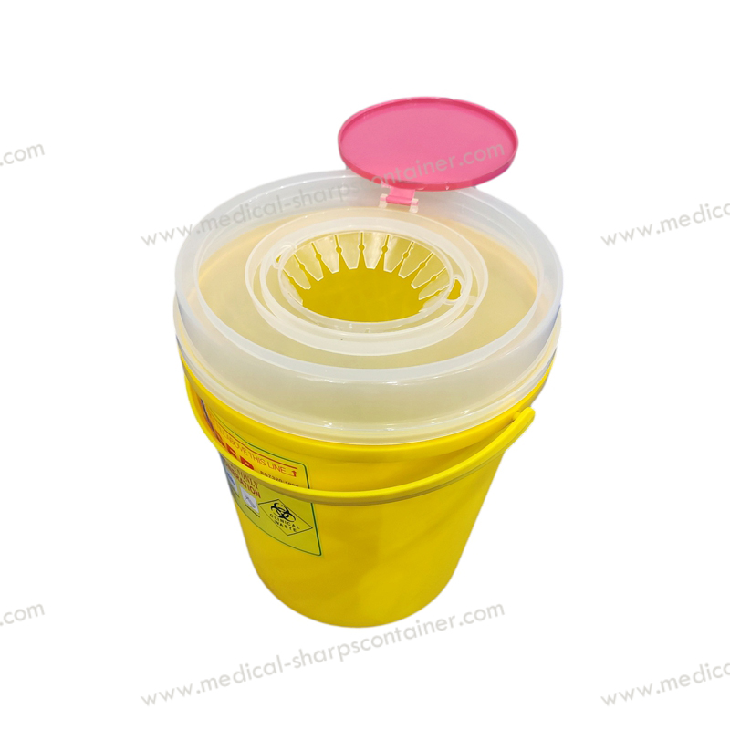 6L medical yellow sharp container