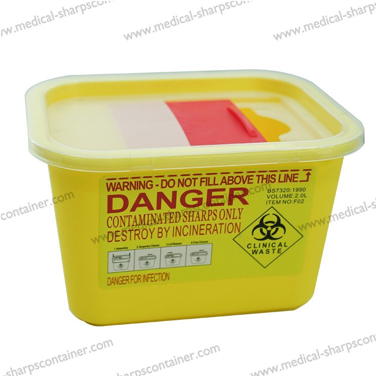 2L sharps container