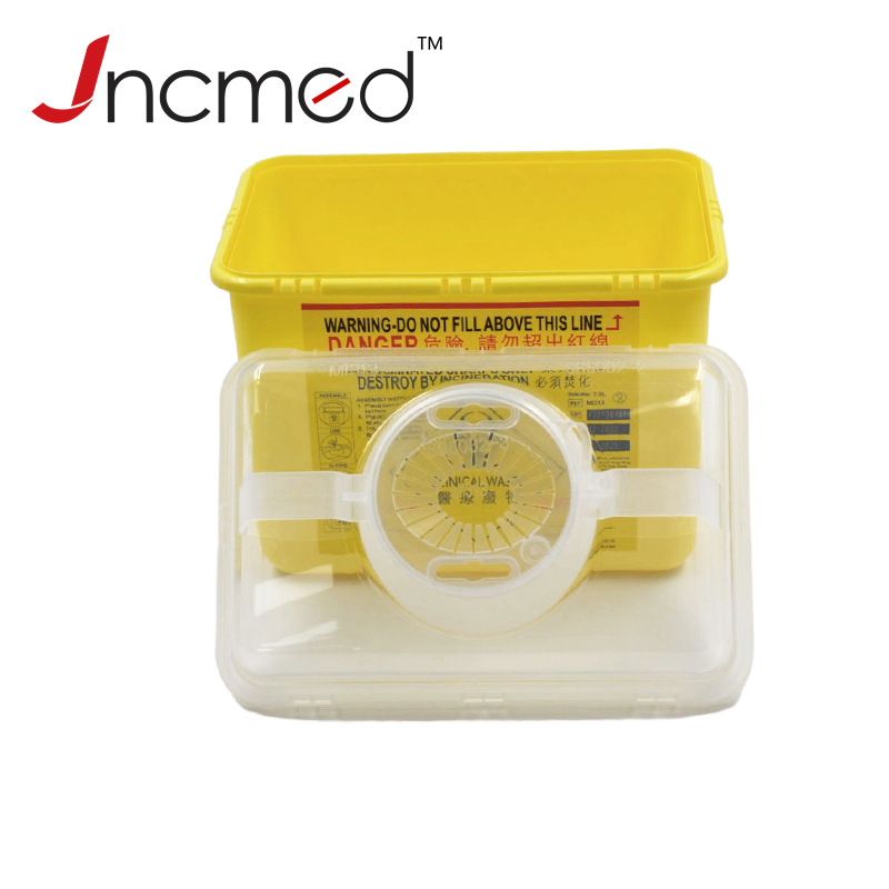 7L Hospital use biohazardous waste container