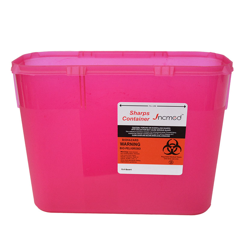 5.4 quart Medical Disposable Sharps Container